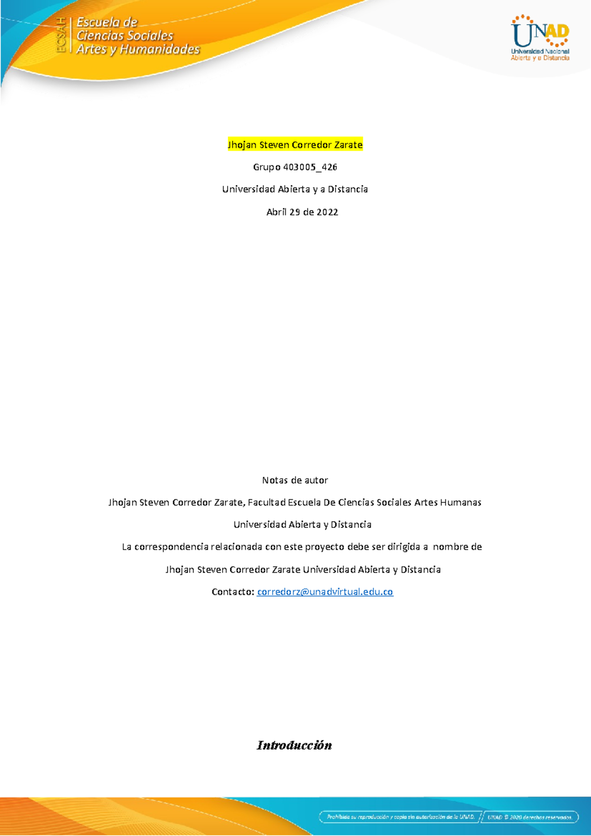 Fisio Colaborativo - Ecología Humana - Jhojan Steven Corredor Zarate ...