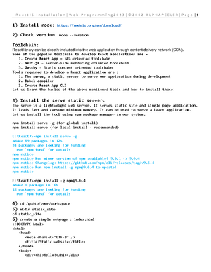 02. React Home 2023 - R e a c t J S H o m e | W e b | S p r i n g 2 0 2 ...