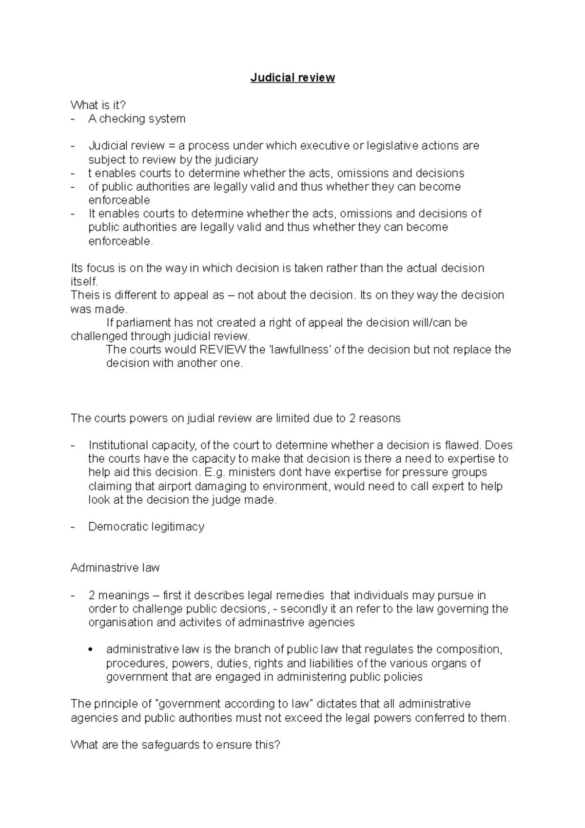 Judicial Review Judicial Review What Is It A Checking System