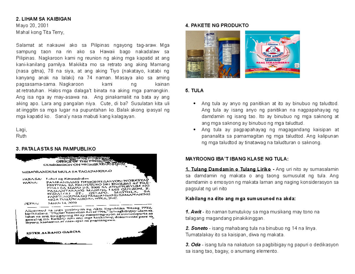 LESSON 1: Komunikasyon SA Akademikong Filipino (INTRODUCTION ...