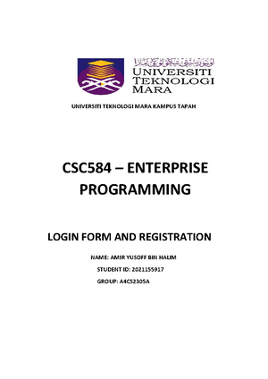 Labcsc 584 1 - Exercise - LAB 1: BASIC CONCEPT OF CLASSES Prelab Activities Answer the following ...