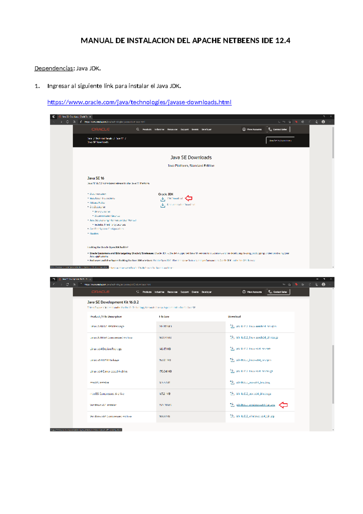Manual Apache Netbeens Ide 124 Manual De Instalacion Del Apache Netbeens Ide 12 Dependencias