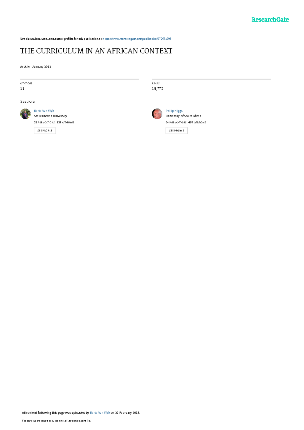 PYC1511 Unit 001 - See discussions, stats, and author profiles for this ...