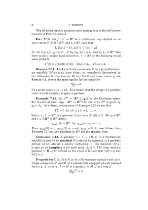 An Introduction to Riemannian Geometry-14 - CHAPTER 7 Geodesics In this ...