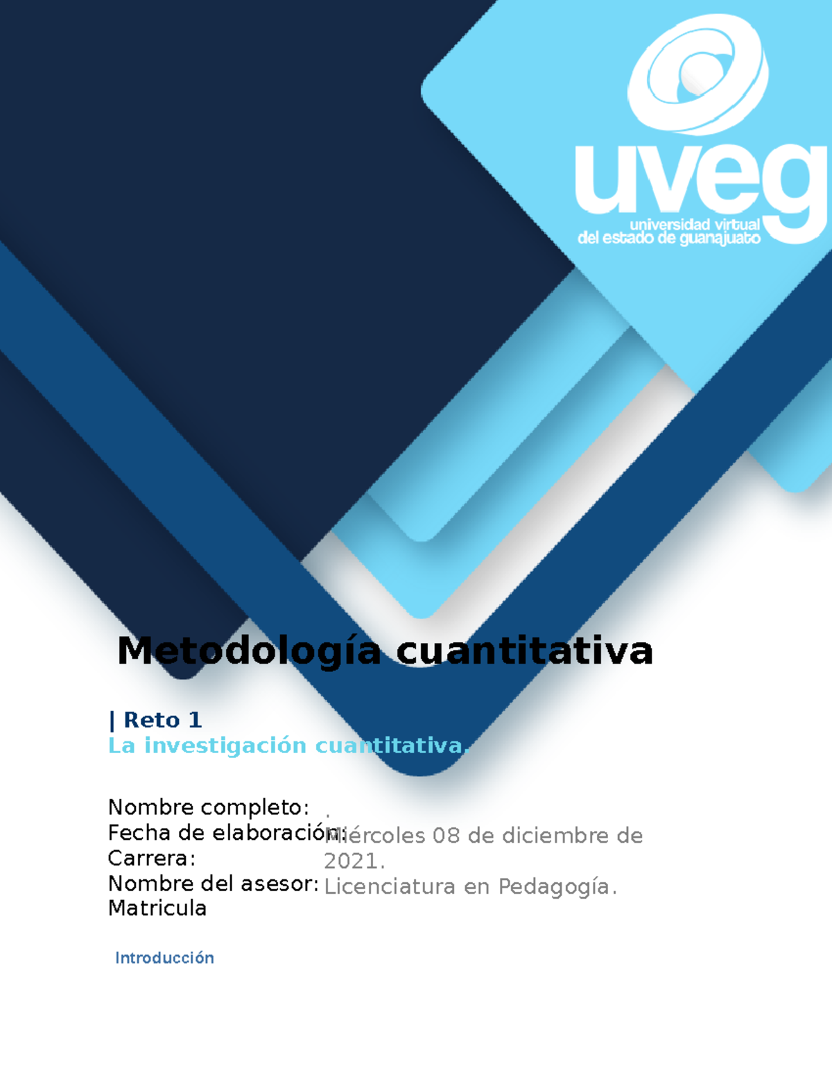 MC R1 - Reto 1 - Metodología cuantitativa Introducción | Reto 1 La ...