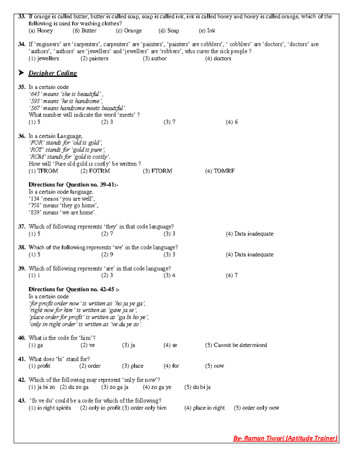 BBA Assignment-15-22 - BBA Assignment - If orange is called butter ...