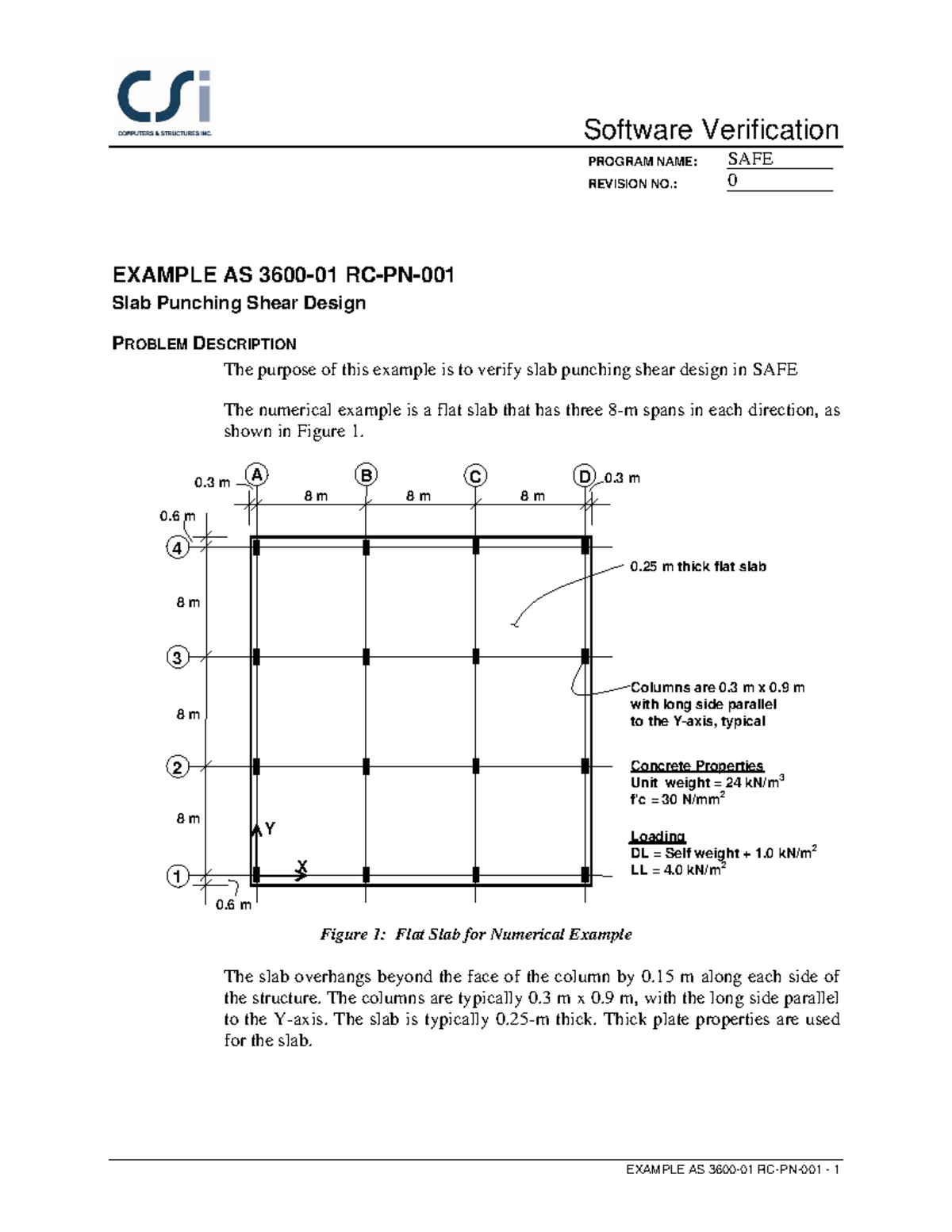 AS 3600-01 RC-PN-001 - estructura - PROGRAM NAME: SAFE REVISION NO.: 0 ...