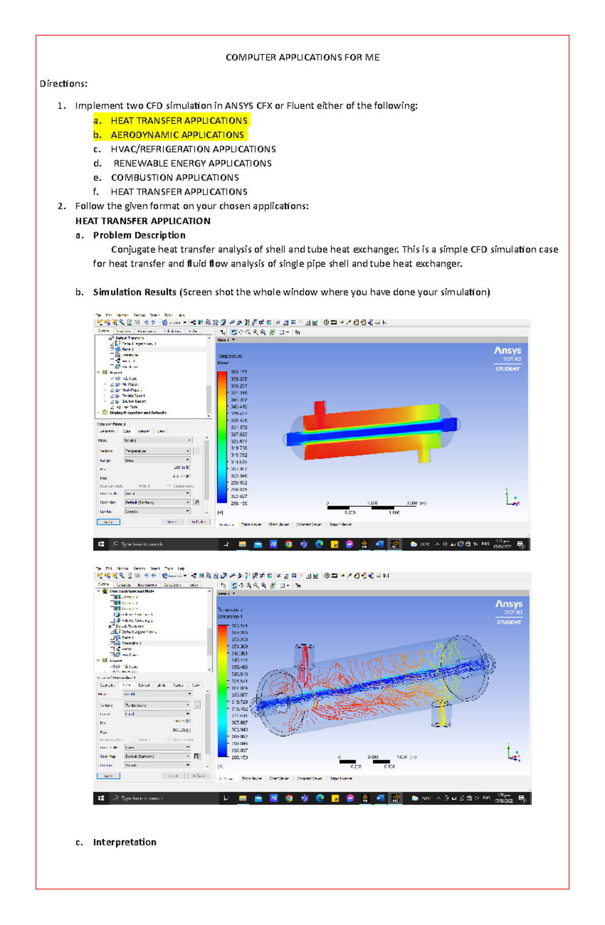 Computer Application FOR ME - COMPUTER APPLICATIONS FOR ME Directions ...