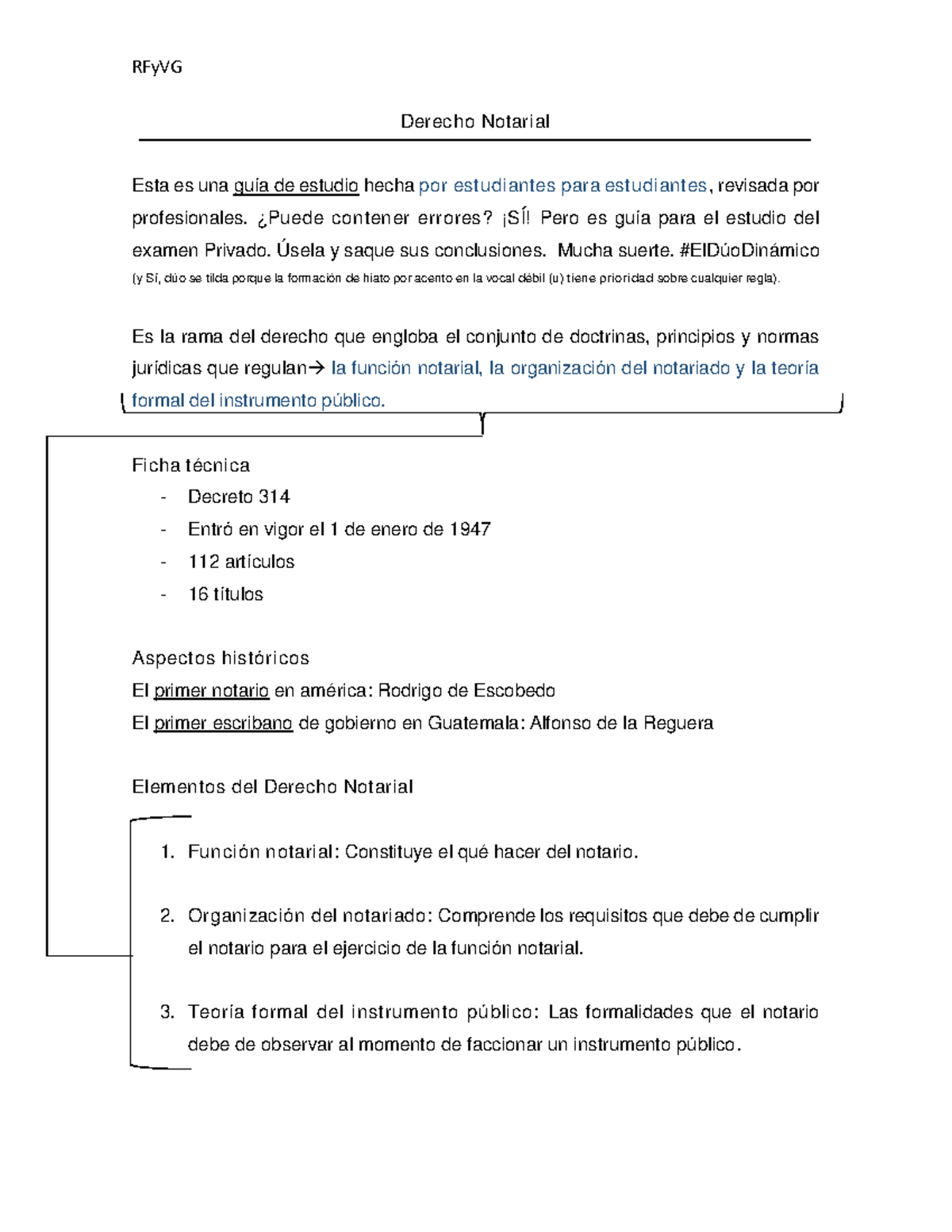 Notariado Completo - Derecho Notarial Esta es una guía de estudio hecha ...