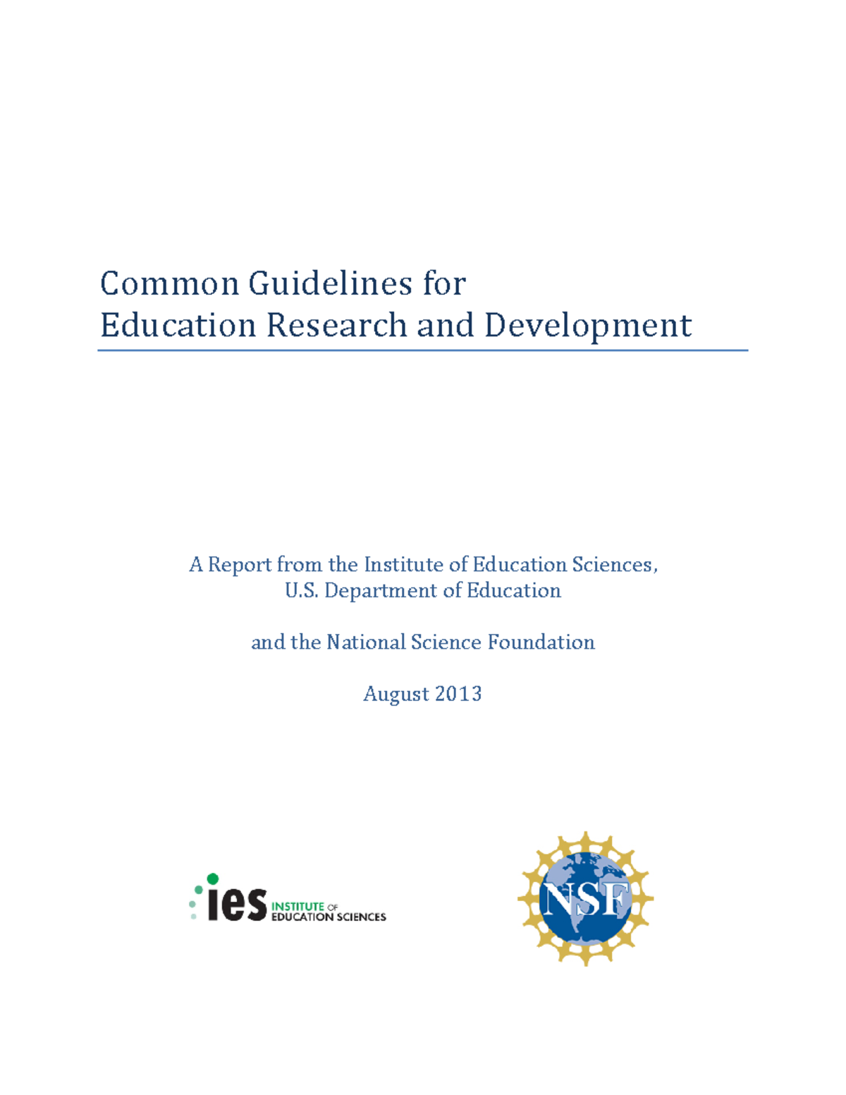 Common Guidelines - Notes - Common Guidelines for Education Research ...