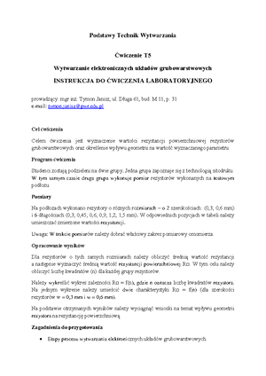 Skład formierski - Sprawozdanie z labów - 1. Skład masy formierskiej a ...