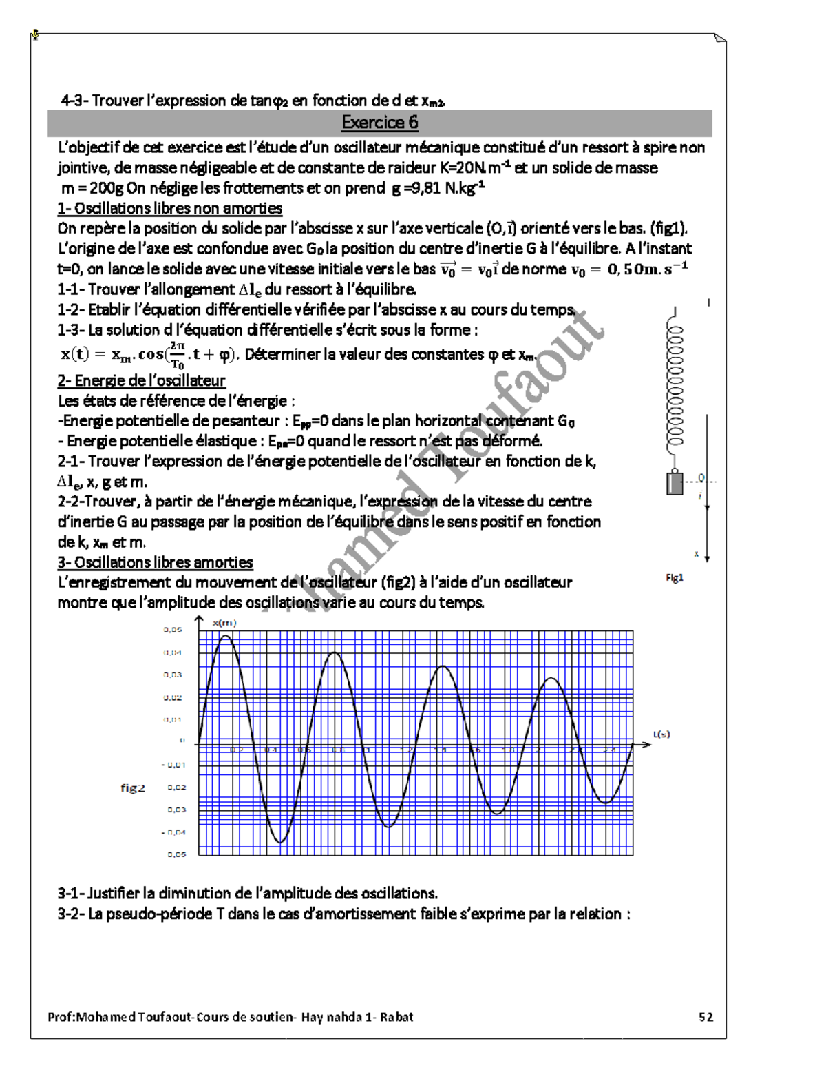 740280109-physique - note - Prof:Mohamed Toufaout-Cours de soutien- Hay ...