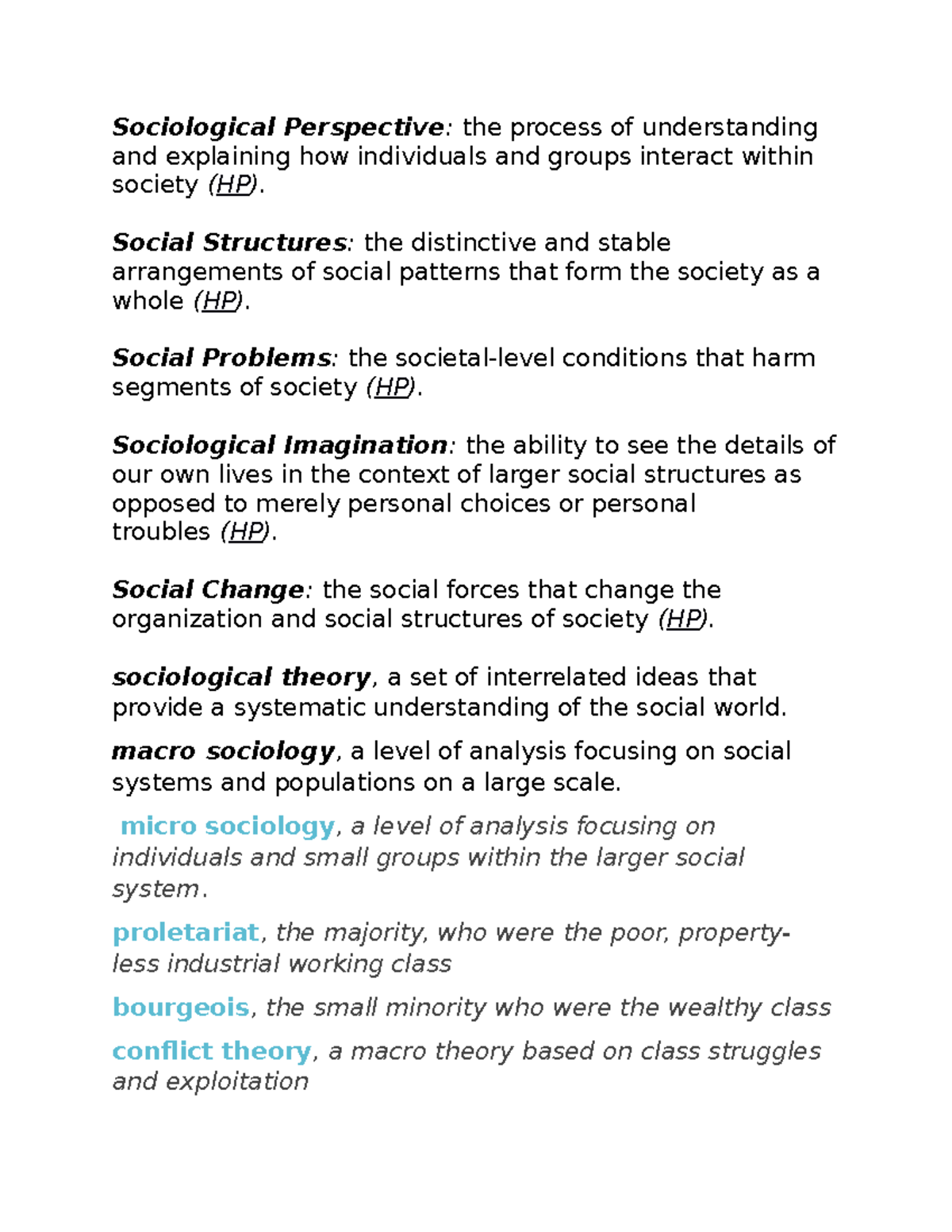 Sociological Perspective - Social Structures : the distinctive and ...