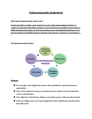 Entrepreneur assignment - 961122015650 23/5/ Question 1 ...