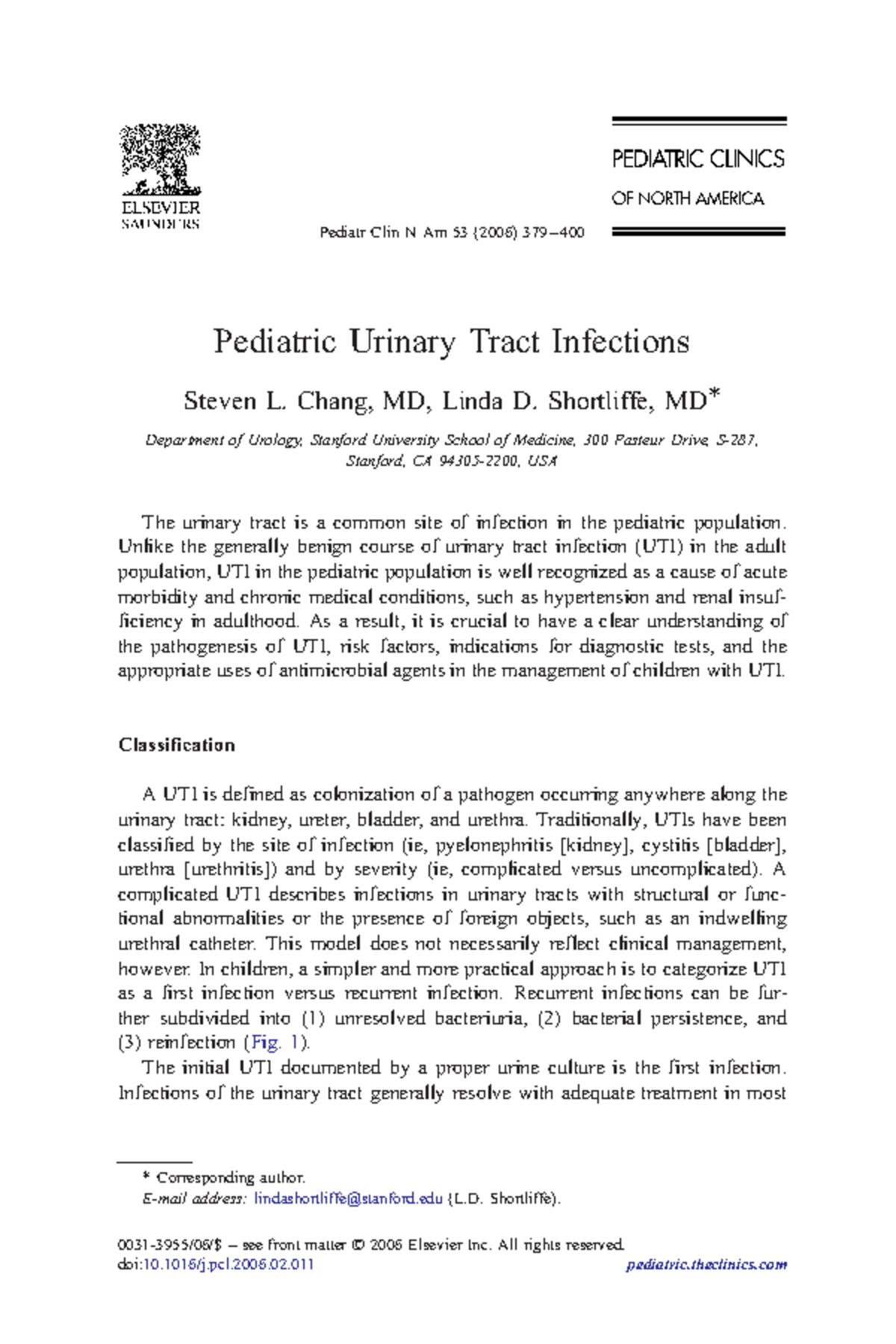 Ped-UTI - 11111111111111111 - Pediatric Urinary Tract Infections Steven ...