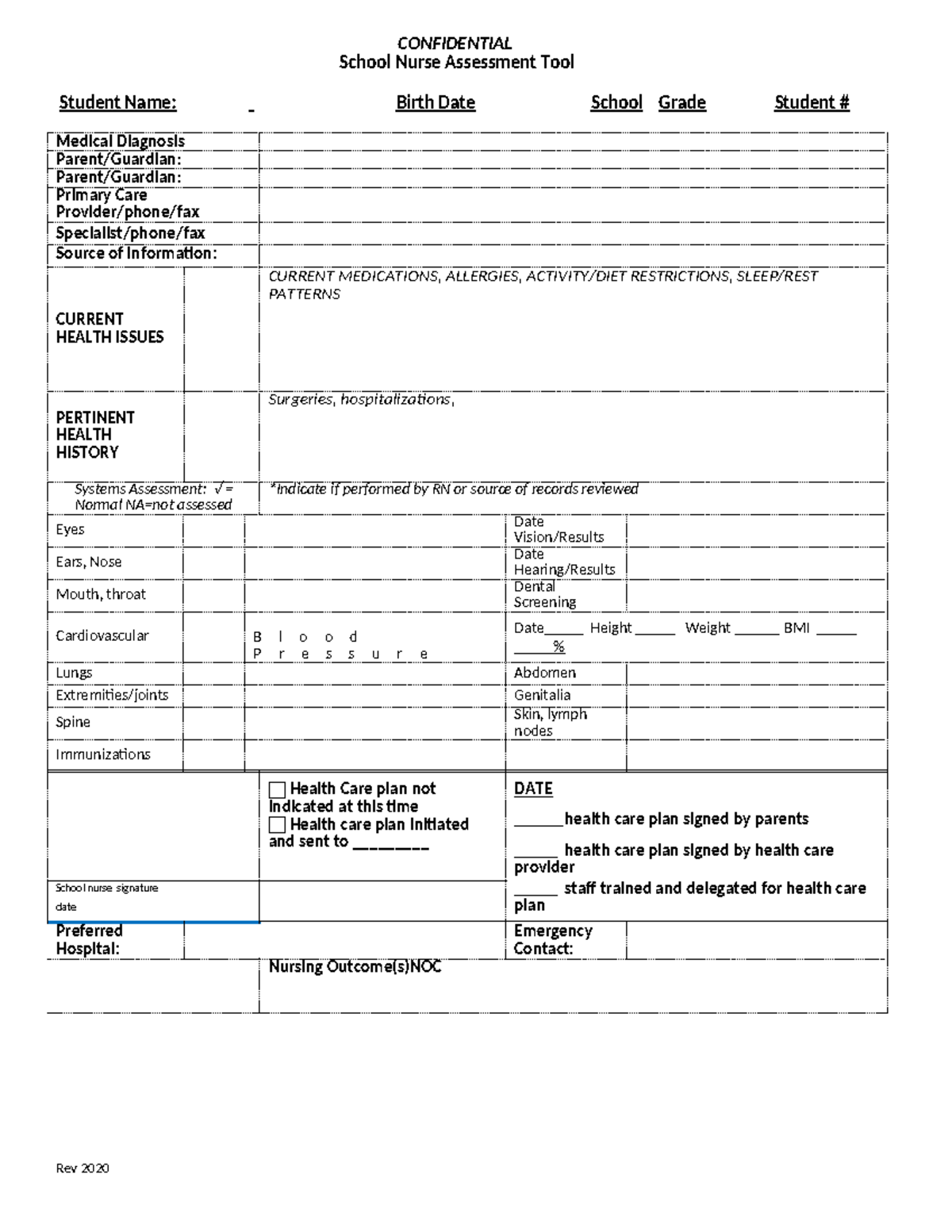 brief-assessment-tool-2020-confidential-school-nurse-assessment-tool