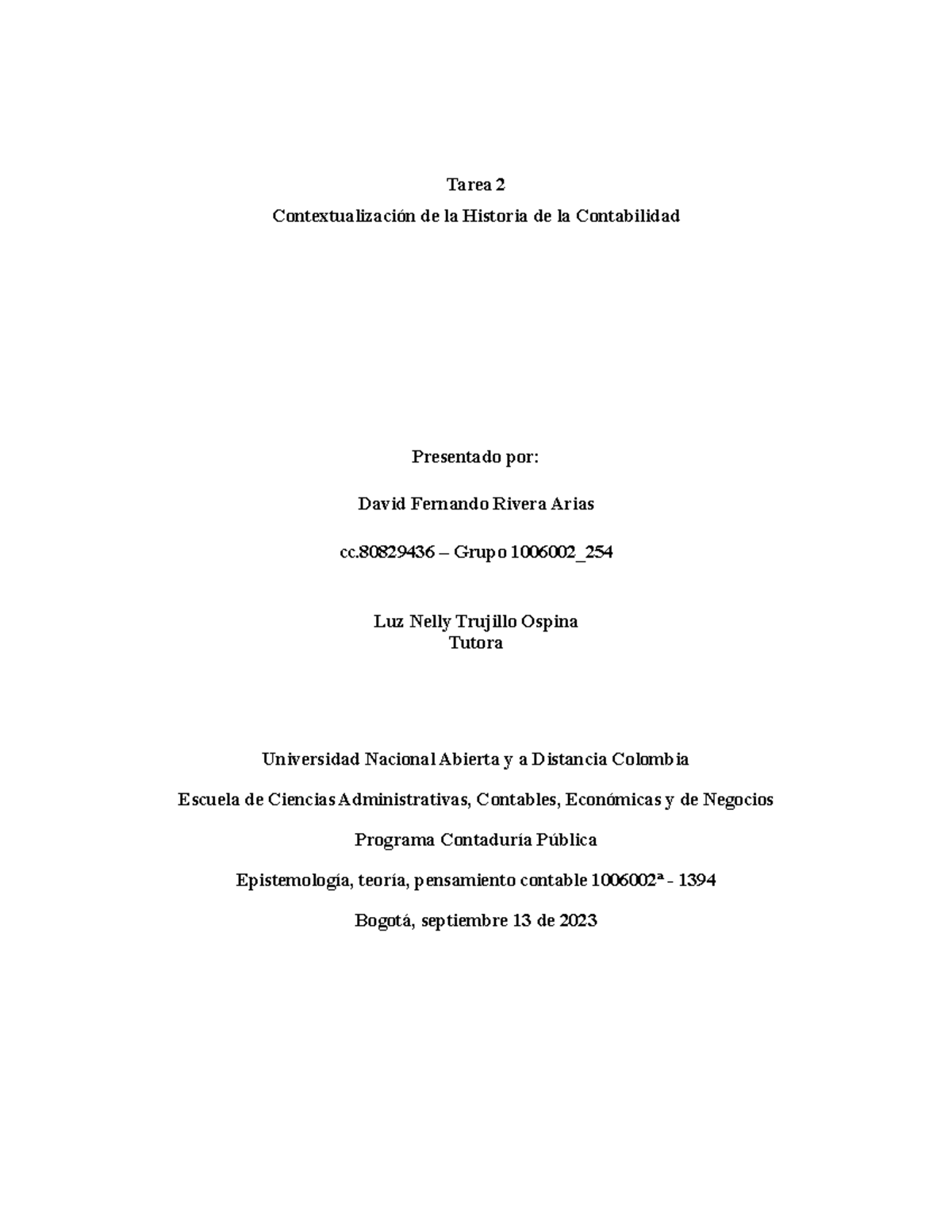 3. Tarea 2 Grupo 1006002-254 La Empresa - Tarea 2 Contextualización de ...