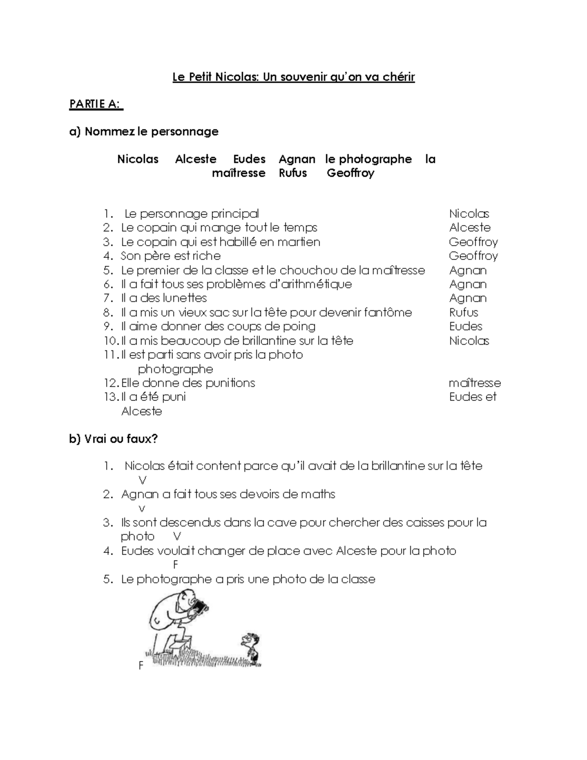 Le Petit Nicolas - L’élève favori du professeur le chouchou de la ...