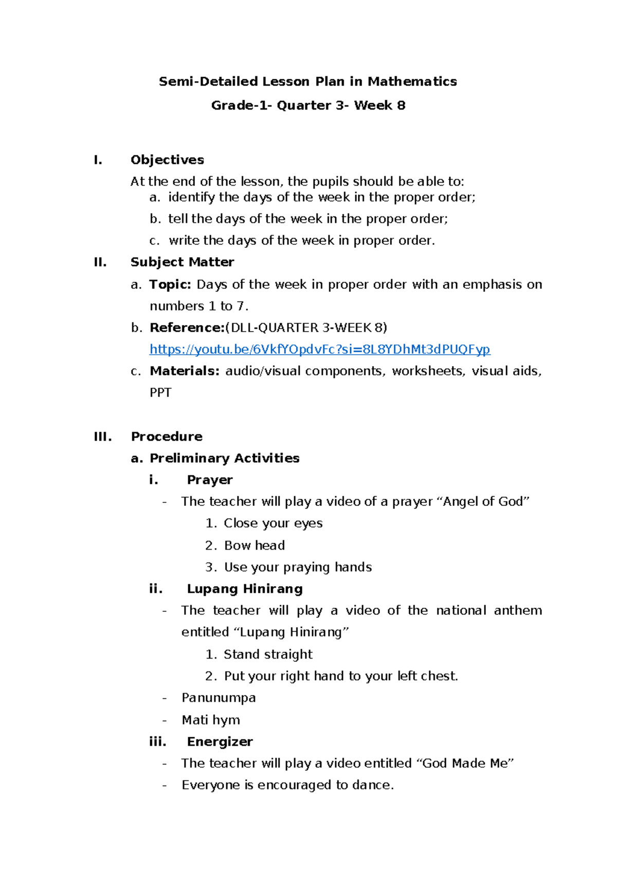 Mathematics- Lesson-PLAN - 03-21-24 - Semi-Detailed Lesson Plan in ...