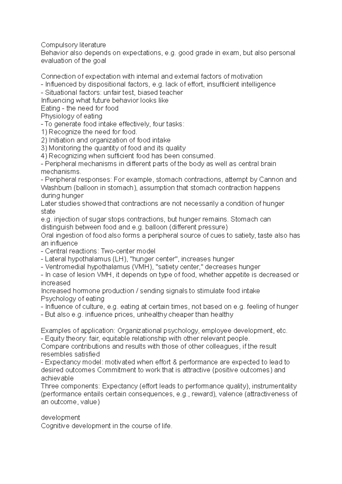 Compulsory literature - Compulsory literature Behavior also depends on ...