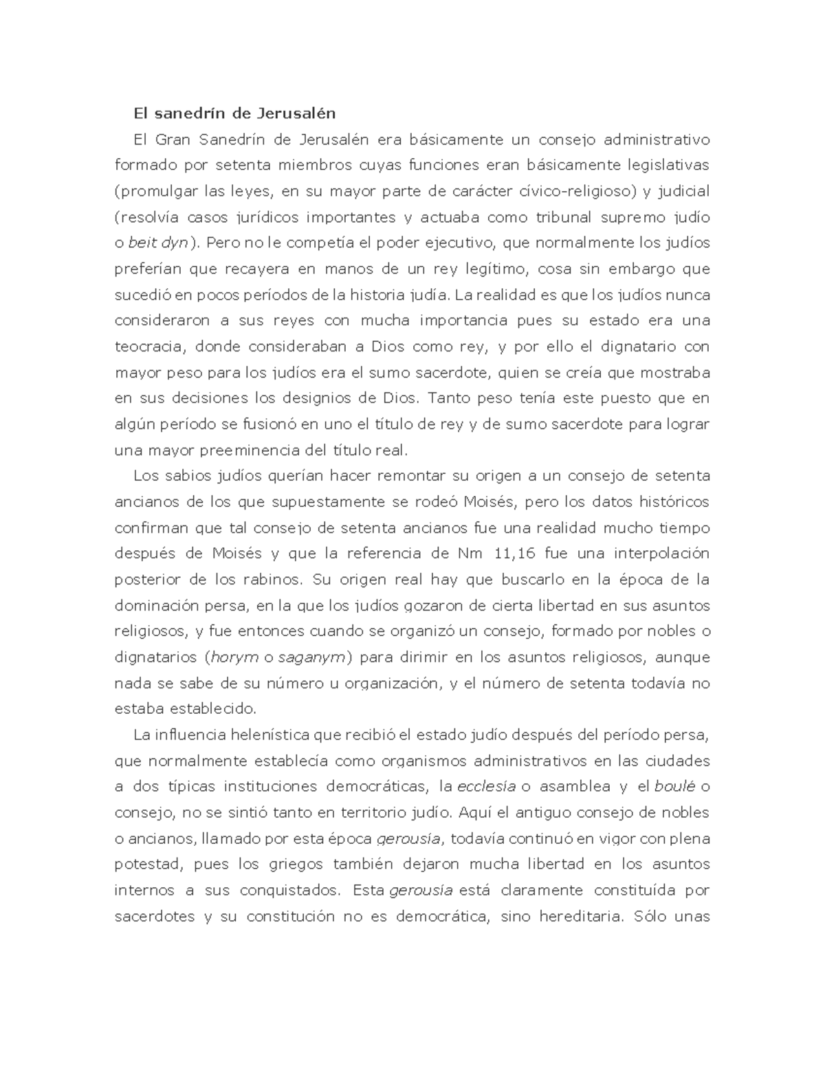 10- El sanedrín de Jerusalén - El sanedrÌn de JerusalÈn El Gran ...