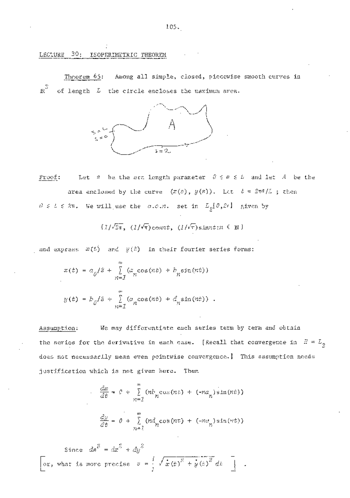 Isoperimetric theorem - lecture 30 - Metric Spaces - Studocu