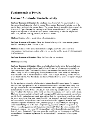 Lecture 11 - Torque - Fundamentals of Physics Lecture 11 - Torque Professor Ramamurti Shankar ...