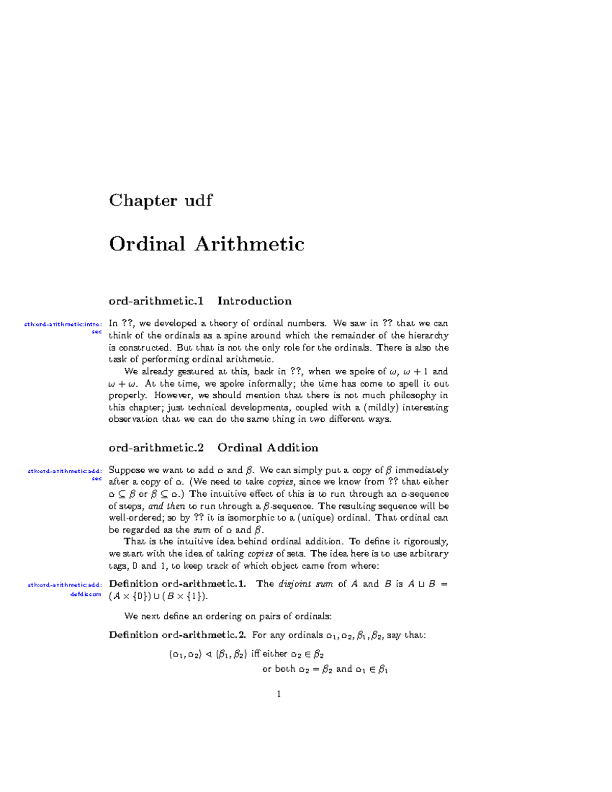 Ord Arithmetic Aritmética Ordinal Chapter Udf Ordinal Arithmetic Ord Arithmetic Introduction