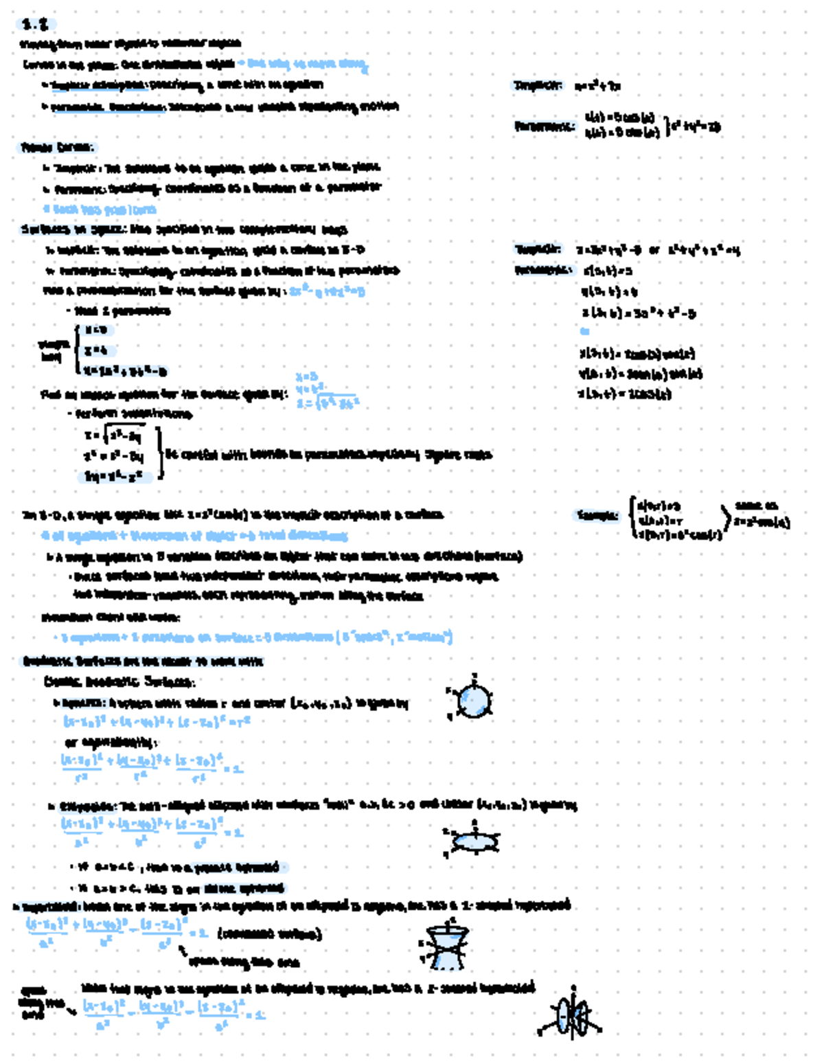 Lecture Notes Chapter 1.2 - 2 moving fromlinear objects ...