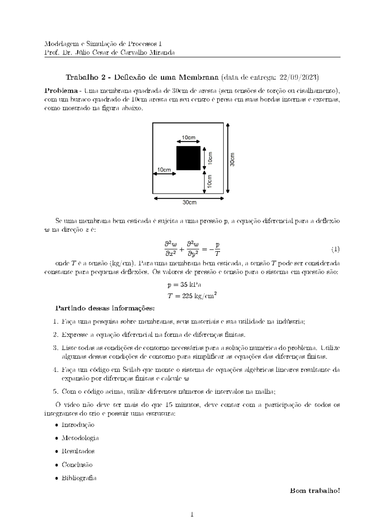 Modelagem E Simulação De Processos 1 T2 Modelagem E Simulação De