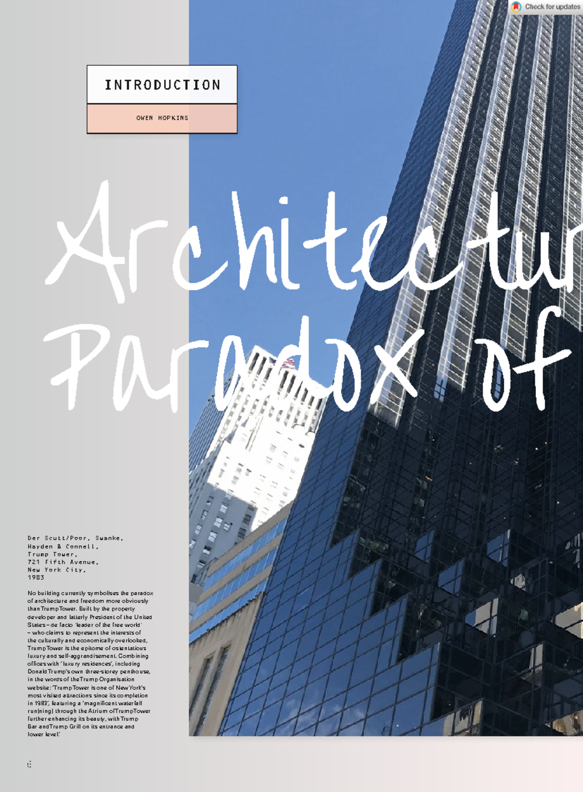 Architectural Design - 2018 - Hopkins - Der Scutt/Poor, Swanke, Hayden ...