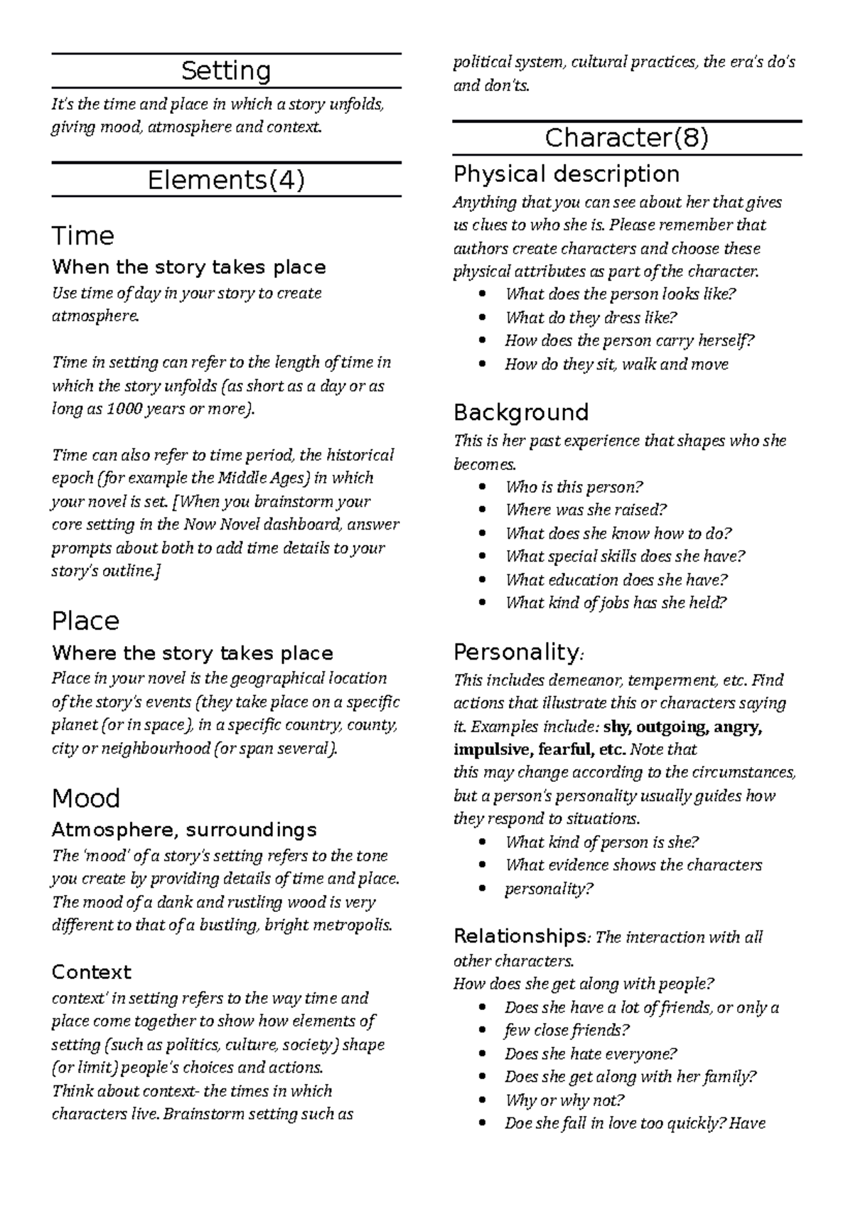 Elements - luyvuy7ryyiouo - Setting It’s the time and place in which a ...