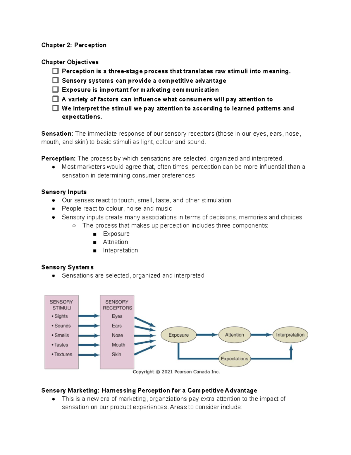 Consumer Behaviour Chapter 2 - Chapter 2: Perception Chapter Objectives ...