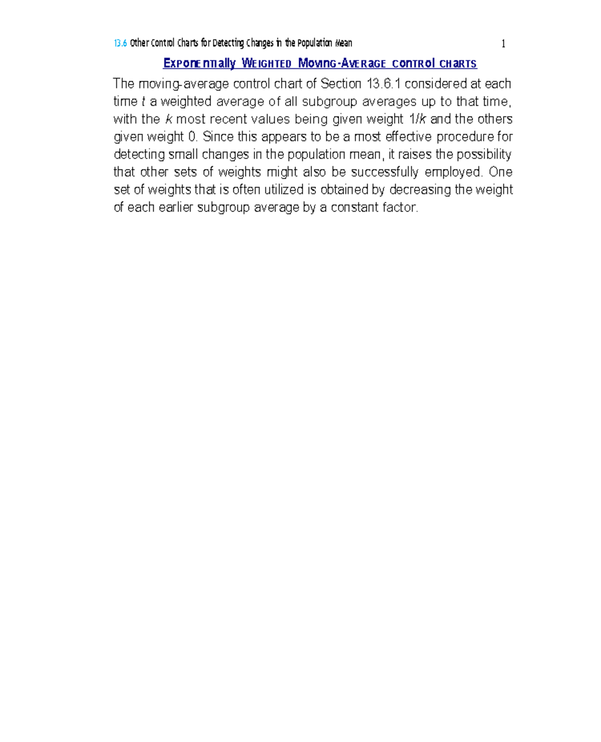 Exponentially Weighted Moving - EXPonEnTIally WEIGHTED MovInG-AvERaGE ...