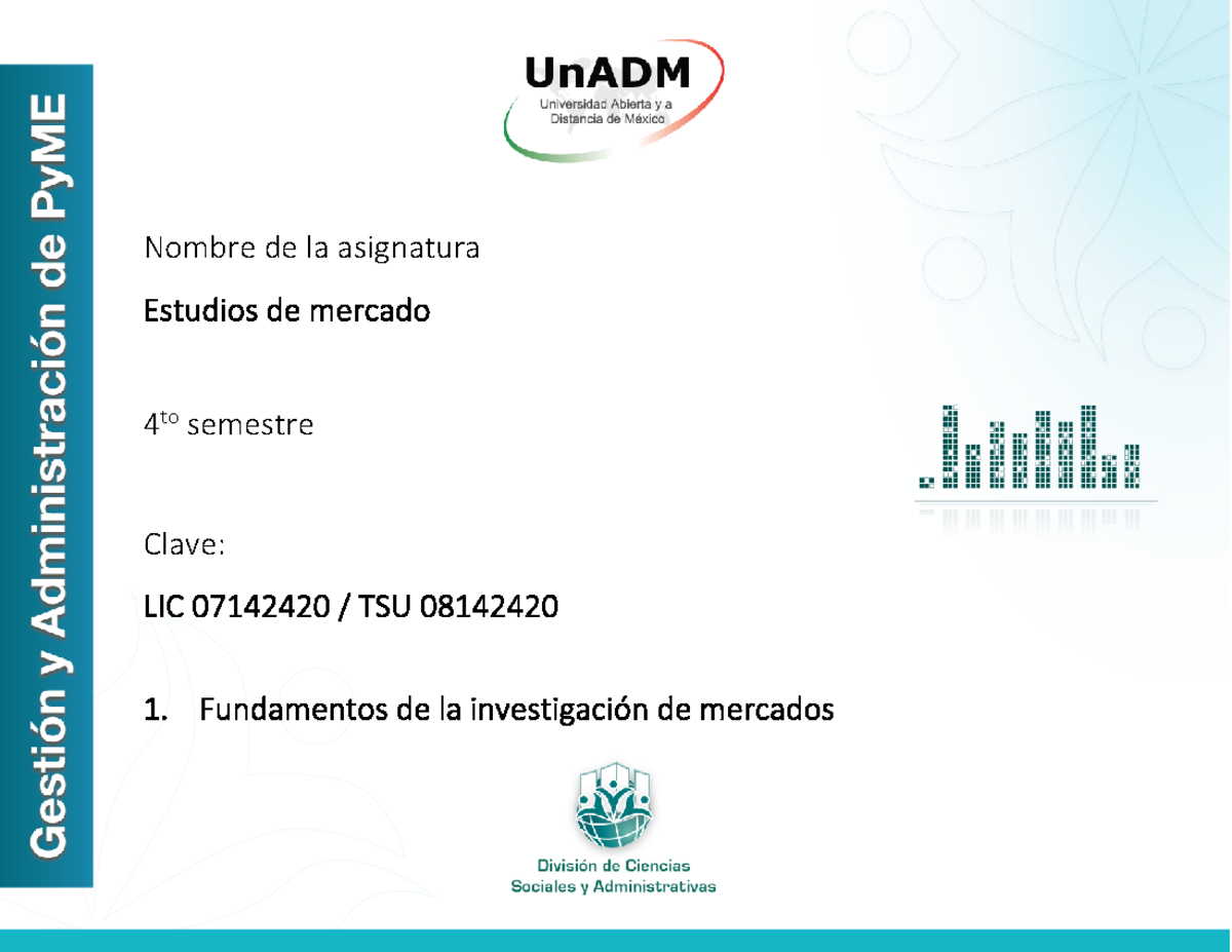 GESM U1 CN 2022 2 - contenido nuclear - Nombre de la asignatura ...