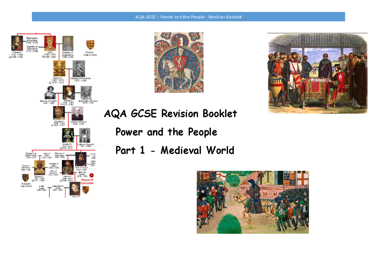 New power and the people revision part 1 - AQA GCSE Revision Booklet ...