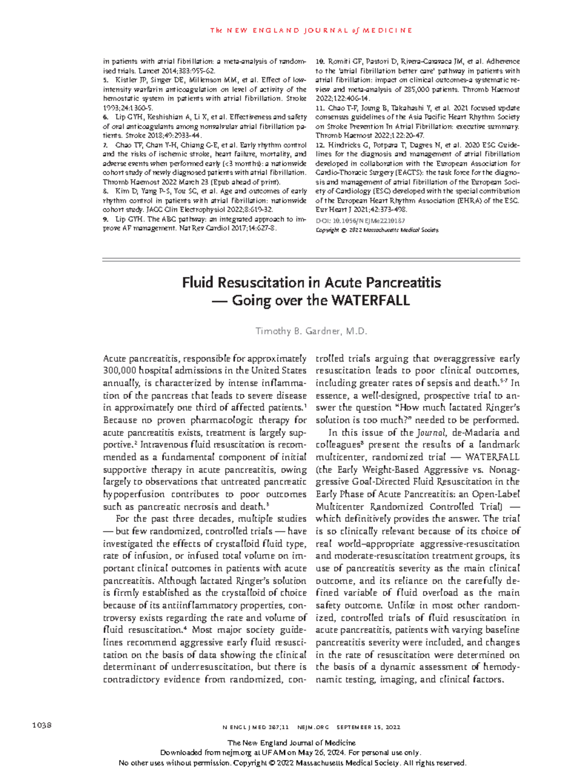 Articulo cientifico - T h e n e w e ng l a n d j o u r na l o f m e dic ...