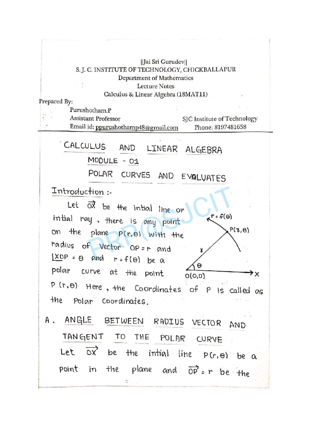 Module-1 - Maths for CSE Stream 1 - Studocu