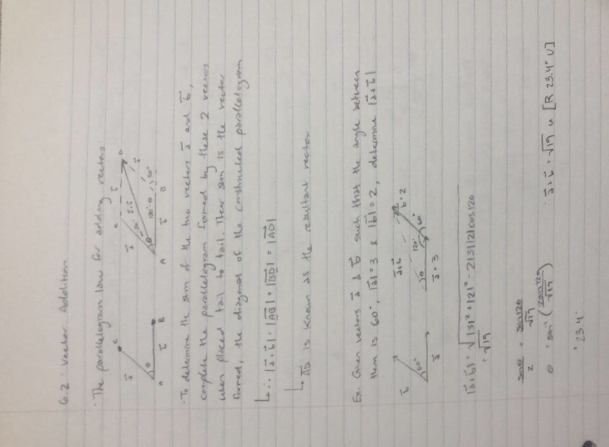 Vectors- 6.2 (1 2) copy - Studocu