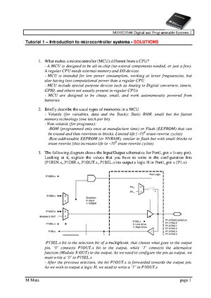 Tutorial 9 SPI I2C Communications - Digital and Programmable Systems 2 ...