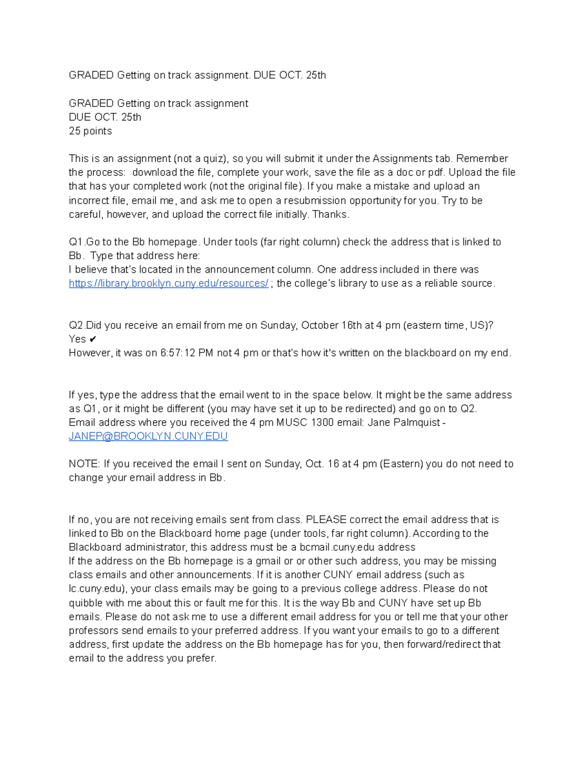 lecture notes practise exam document 11 - GRADED Getting on track ...