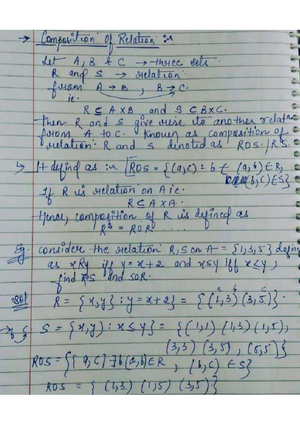 Types Of Relation - Mathematics for economics - Studocu
