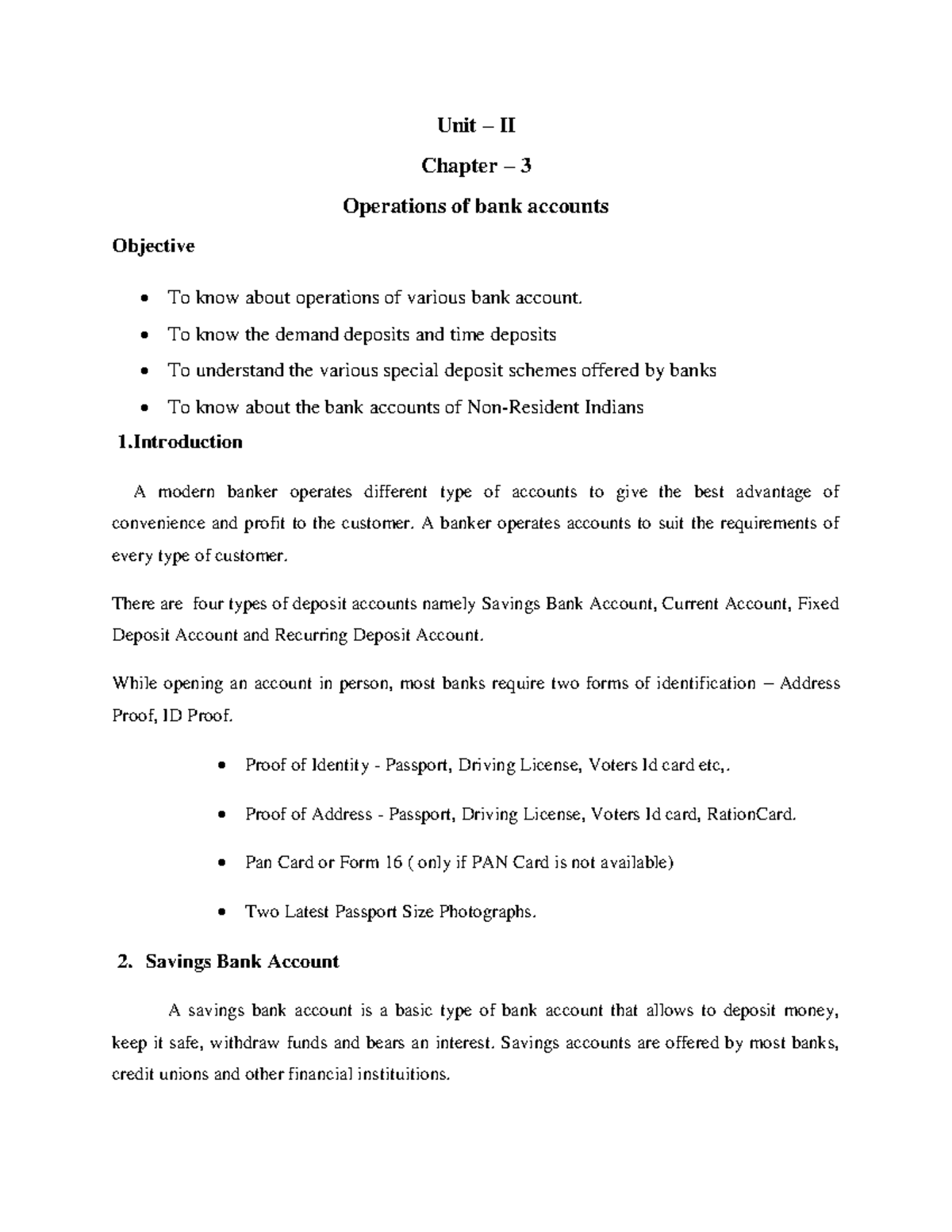 Lession 3-operations - for online training - Unit – II Chapter – 3 ...