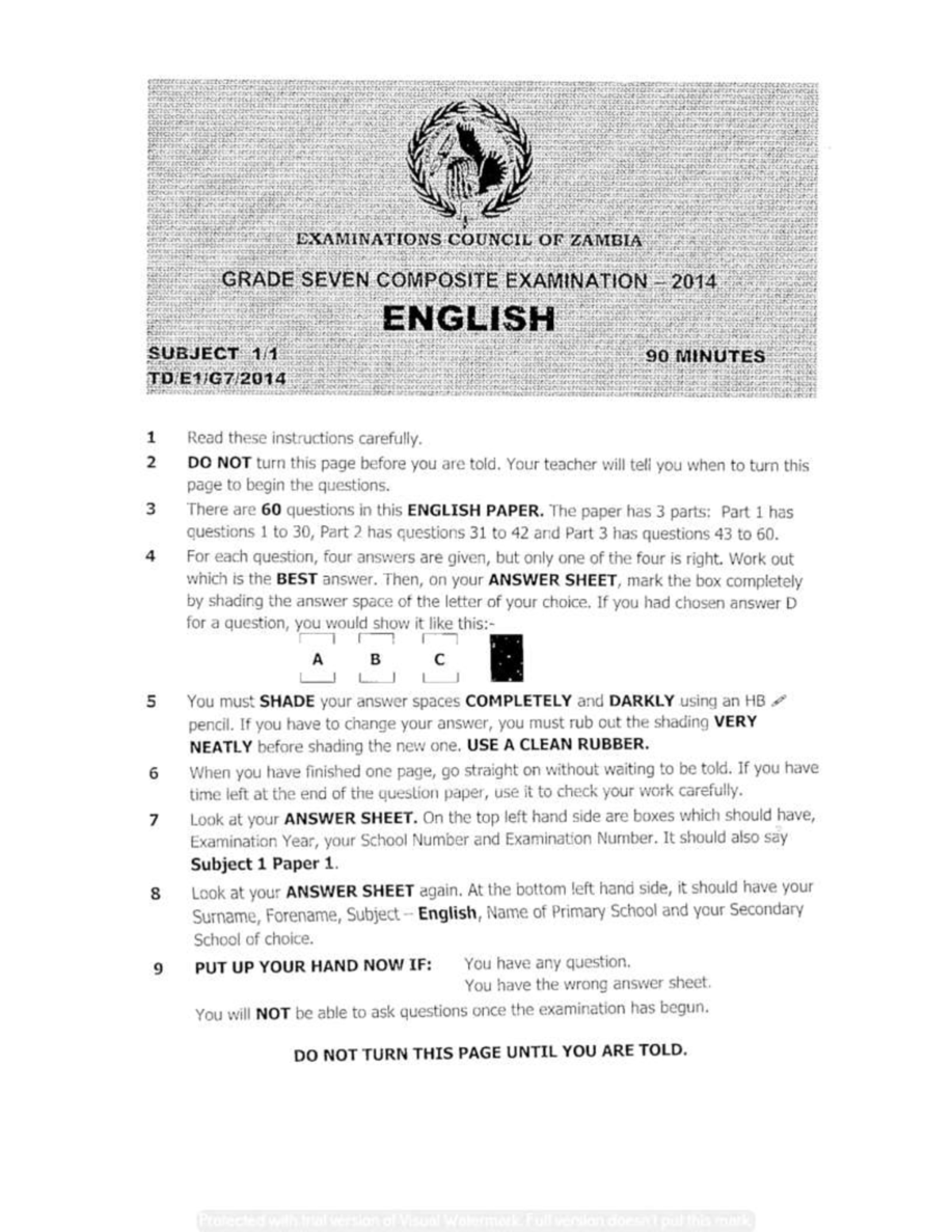 G7 english 2014 - PAST PAPERS - ACCA - Studocu