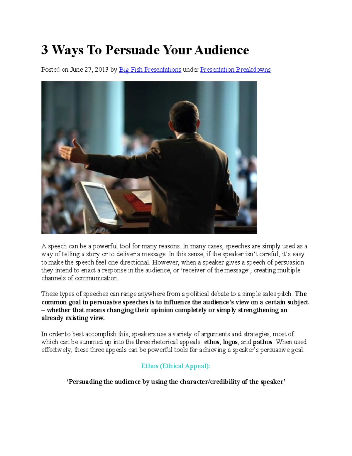 3 Ways To Persuade Your Audience - 3 Ways To Persuade Your Audience ...