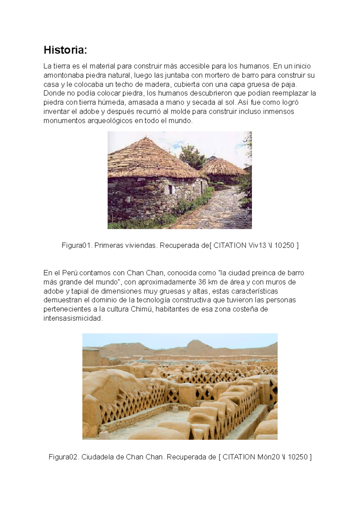 Historia adobe, real no fake - Historia: La tierra es el material para ...