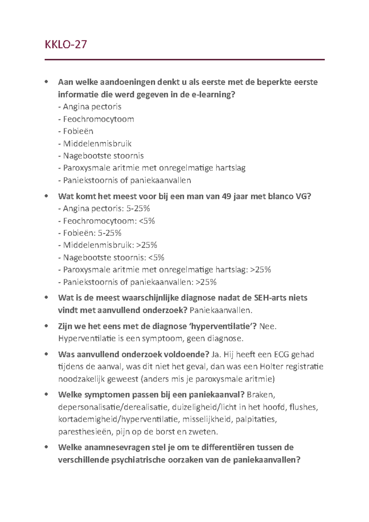 KKLO 27 - KKLO 27 beschrijving - KKLO- Aan welke aandoeningen denkt u ...