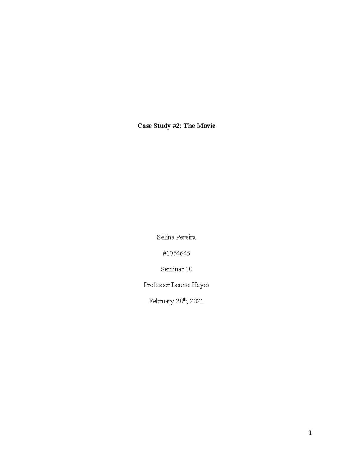 The Movie Case Notes Case Study 2 The Movie Selina Pereira the-movie-case-notes-case-study-2-the-movie-selina-pereira