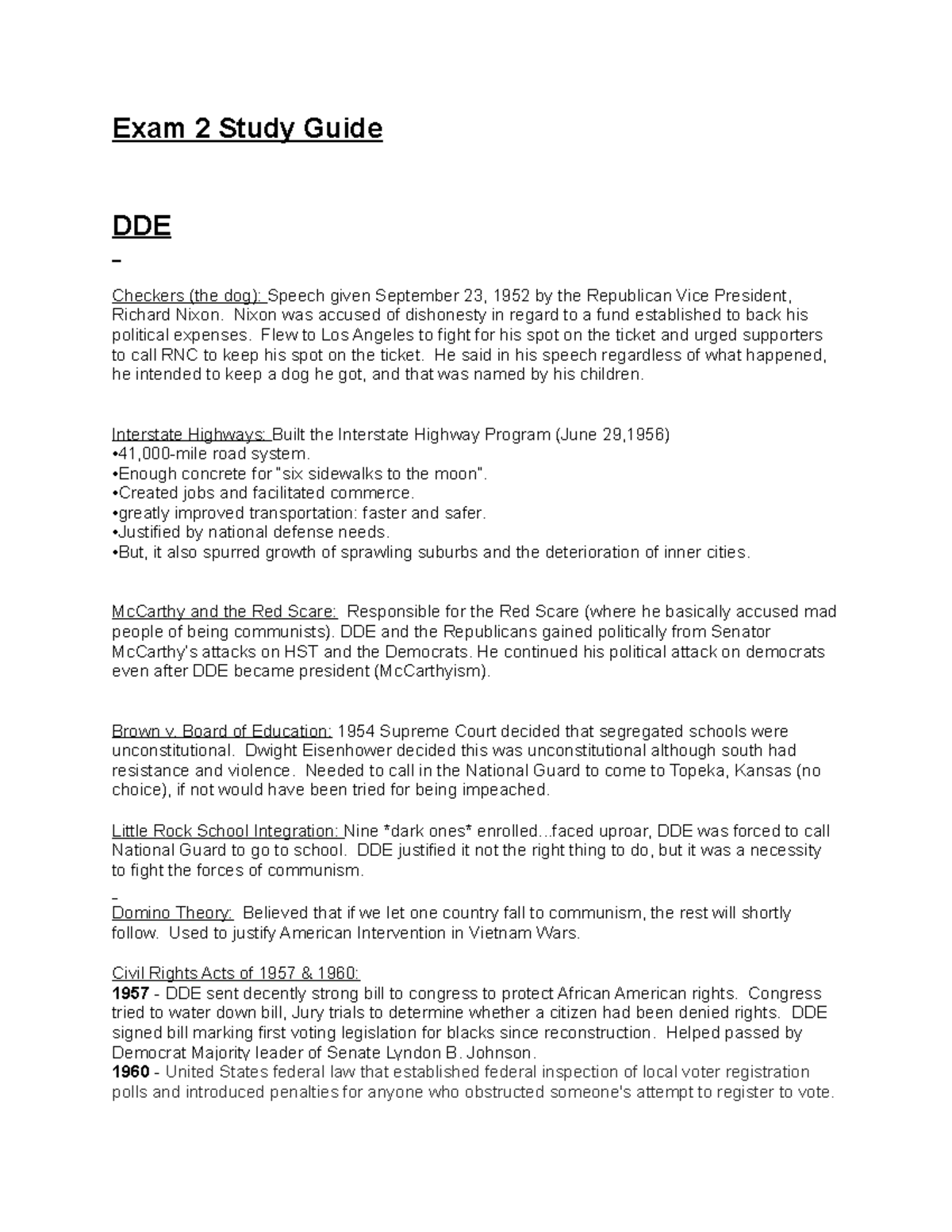 POLS 2998 Exam 2 - Second half of the class exam notes - Exam 2 Study ...