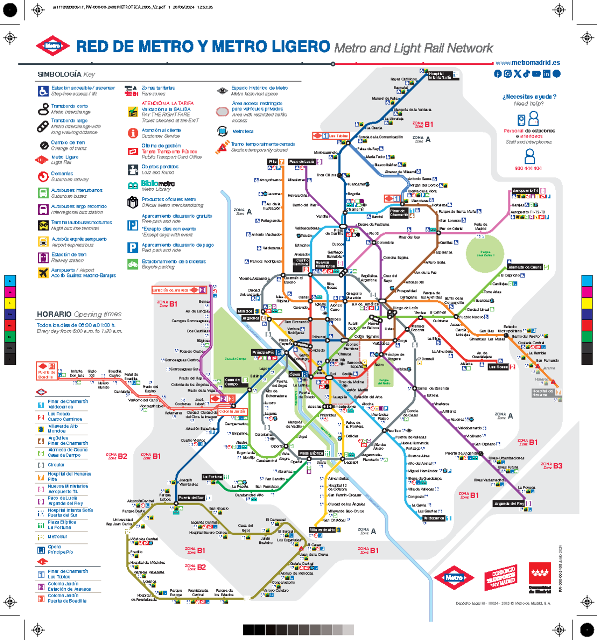 Mapa madrid - aaa - ZONA Zone A ZONA Zone B ZONA Zone B ZONA Zone B ...